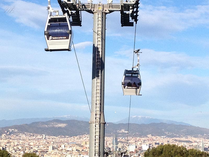 Barcelone téléférique - Visite de Barcelone en téléférique