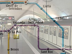 Metro Barcelone plan 2021 - Plan du métro de Barcelone pdf avec monuments